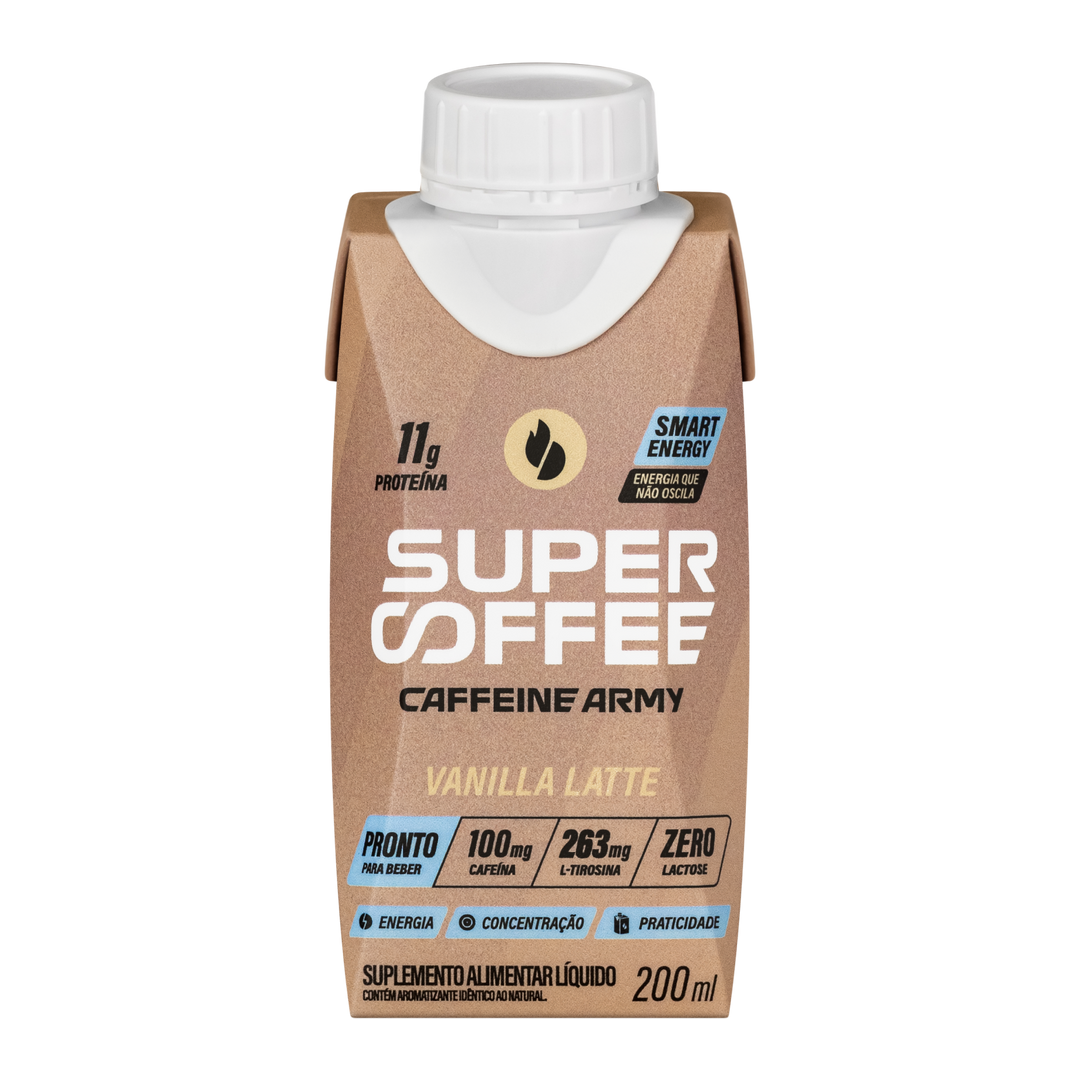 SuperCoffee Vanilla Latte Pronto Para Beber – Caffeine Army